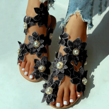 Floral Flat Sandals Women Bohemian on Luulla