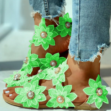 Floral Flat Sandals Women Bohemian on Luulla