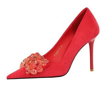 Luxury High Heels Rhinestone Women Pumps on Luulla