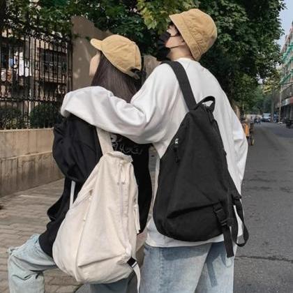 Casual Canvas Waterproof School Student Backpack on Luulla