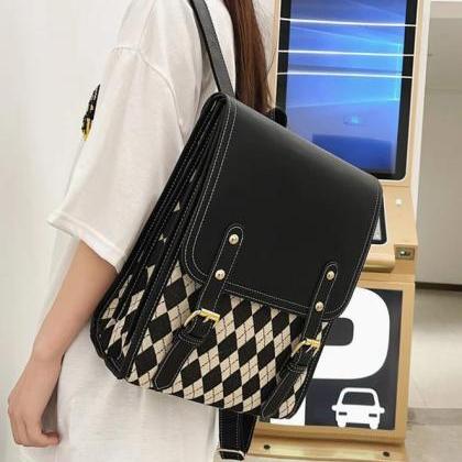 Retro Large Capacity Student School Bag on Luulla