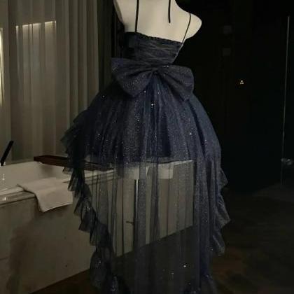 Whimsical Midnight Blue Evening Party Dress on Luulla