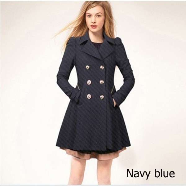 Stylish Double Breasted Trench Coat on Luulla