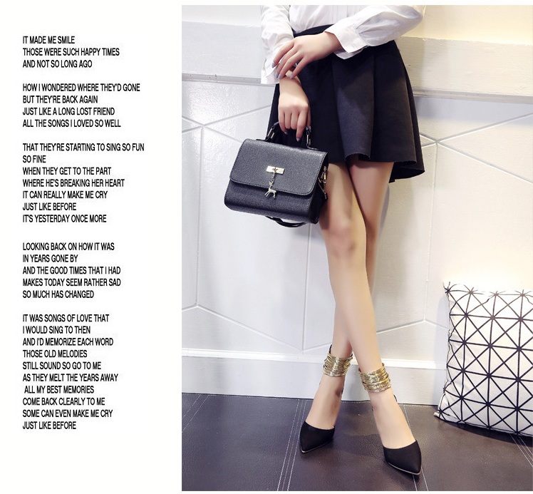 Sexy Ankle Strap Pointed Toe Zip Up Back High Heels Shoes on Luulla