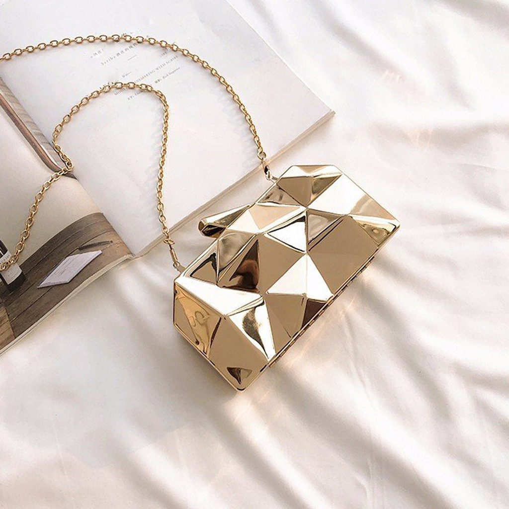Trendy Chain Metallic Shoulder Bags on Luulla