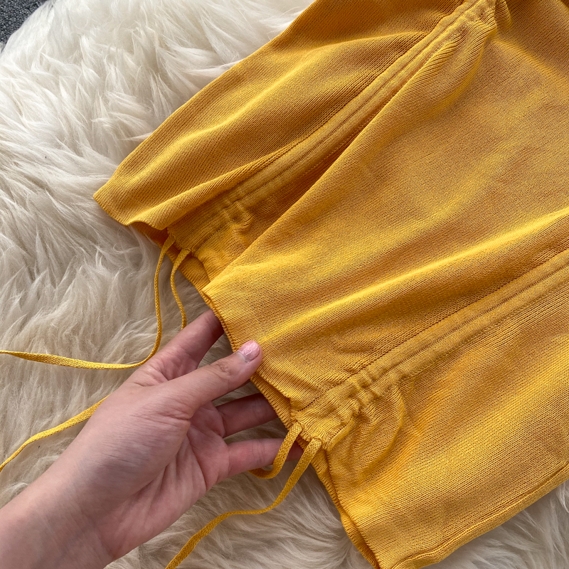 Sexy Knitted Spaghetti Strap Summer Dress on Luulla