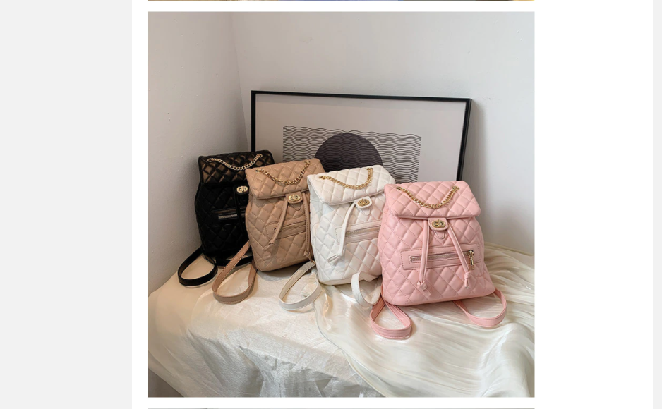 Fashion Diamond Women Backpack Chain on Luulla