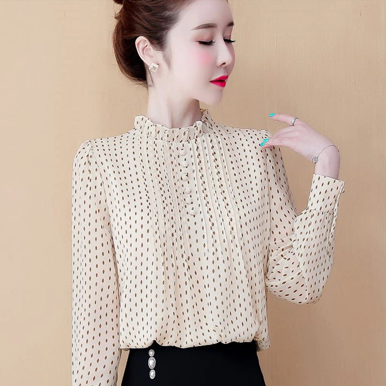 Autumn Style Chiffon Blouse on Luulla
