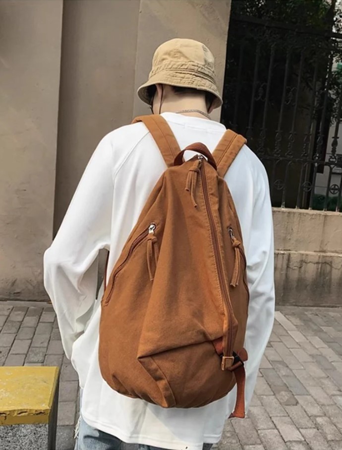 Casual Canvas Waterproof School Student Backpack on Luulla