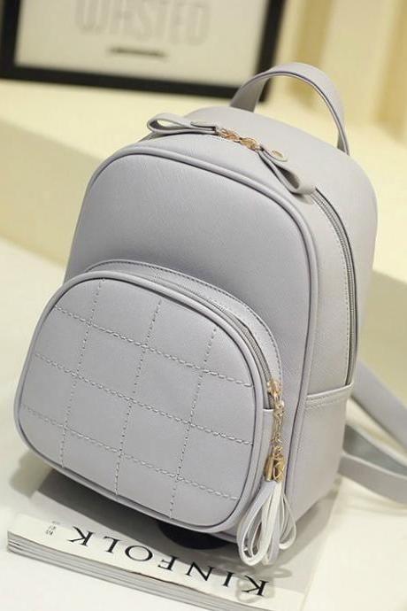 Nice Stripe Canvas Backpack Travel Bag on Luulla