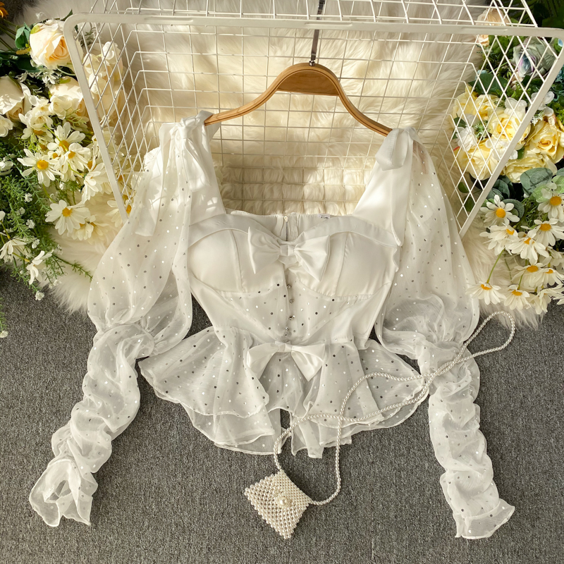 Gorgeous Ruffled Long Sleeve Blouse on Luulla