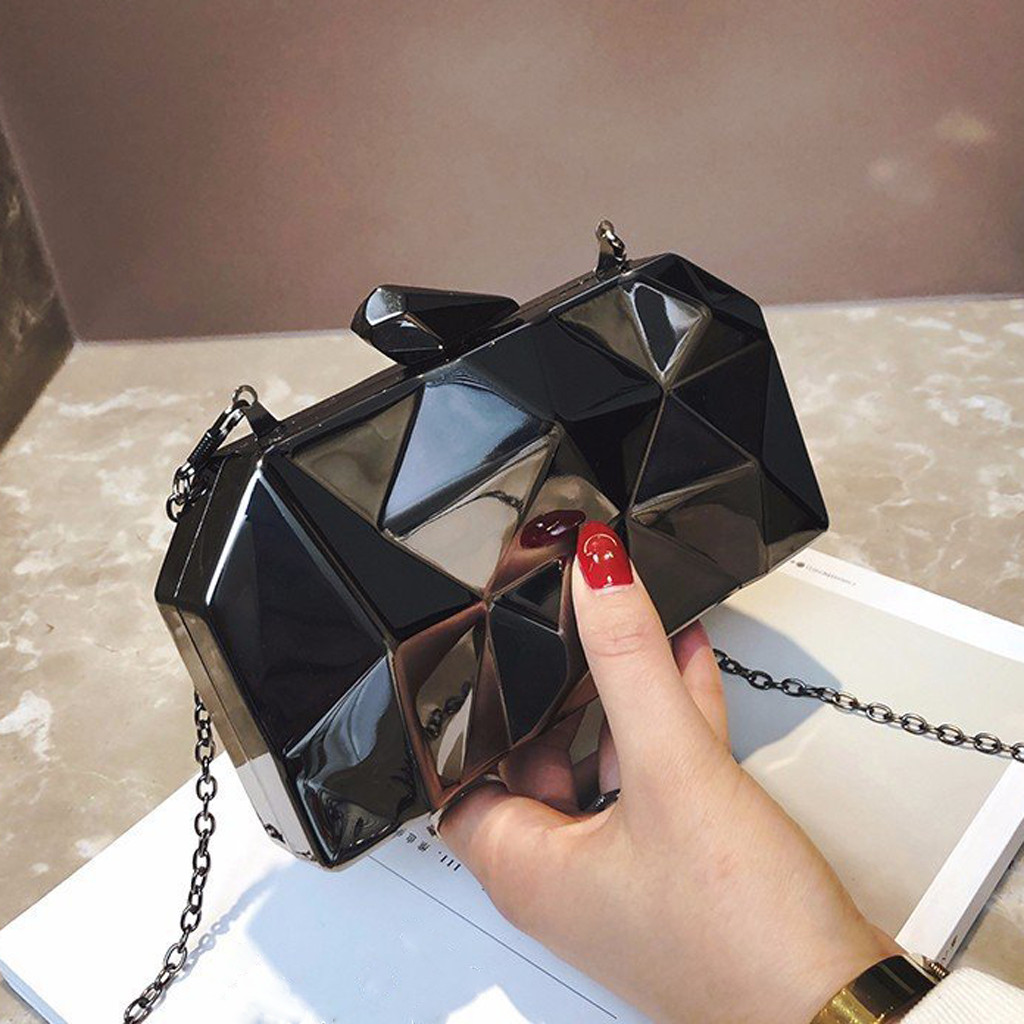 Trendy Chain Metallic Shoulder Bags on Luulla