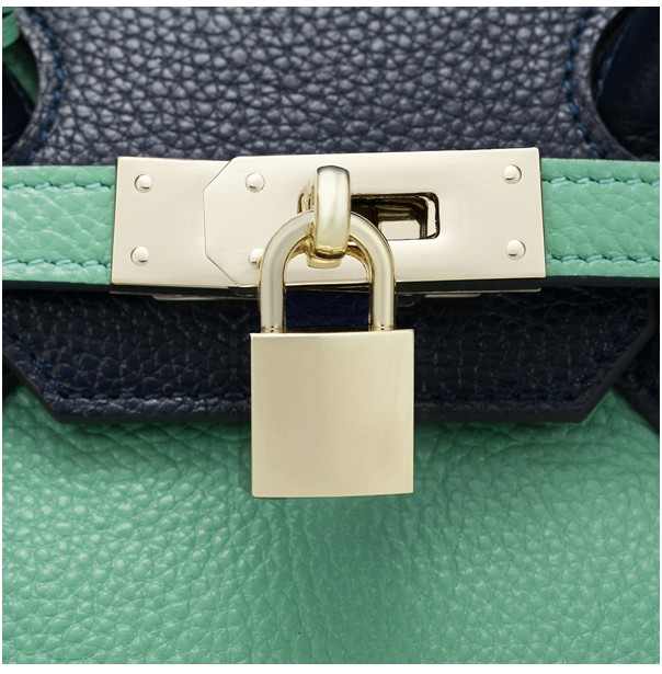 Beautiful Mint Green Luxury Leather Hand Bag on Luulla