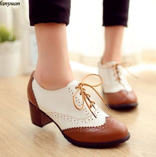 Square Block Heels Pumps on Luulla