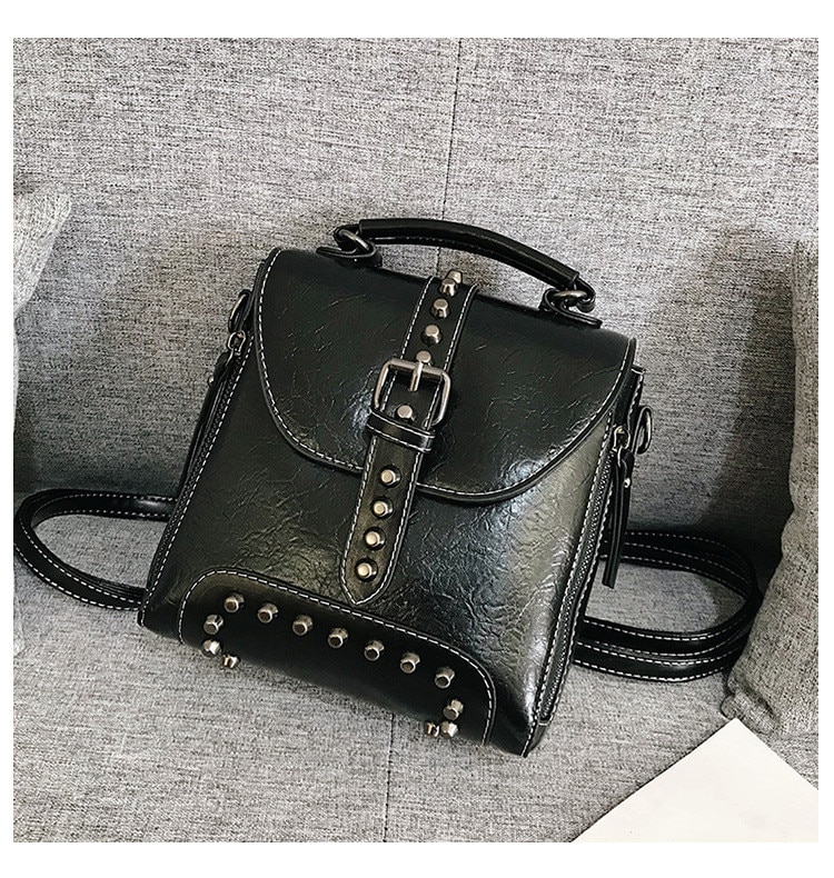 Multifunctional Rivet Backpack For Women on Luulla