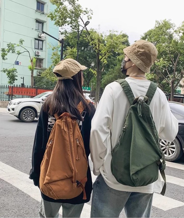 Casual Canvas Waterproof School Student Backpack on Luulla