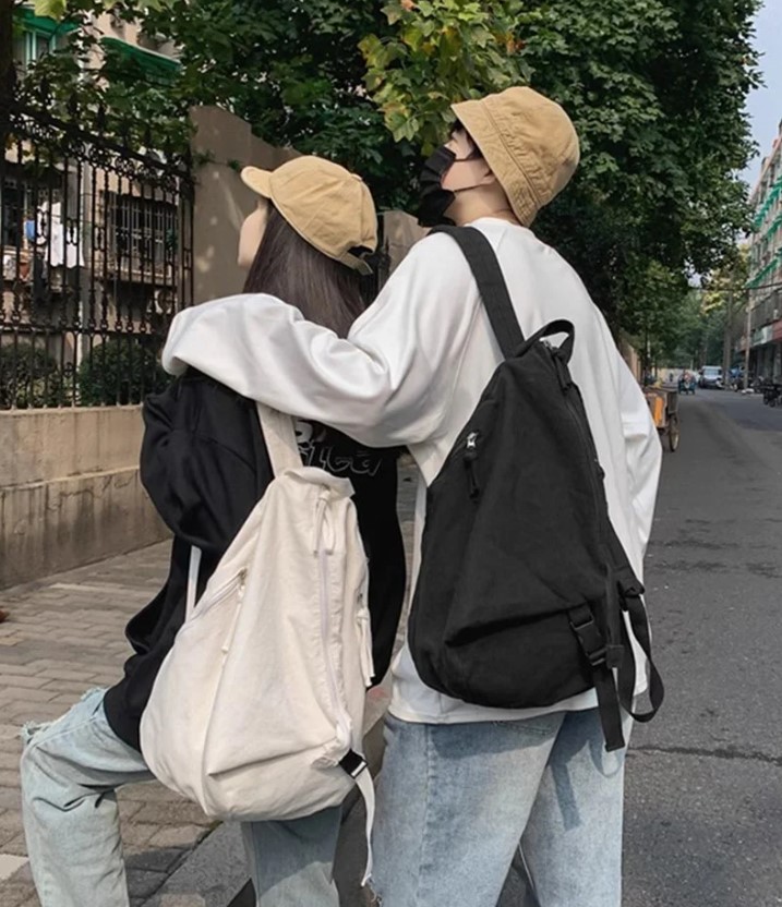 Casual Canvas Waterproof School Student Backpack on Luulla
