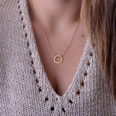 Cute Gold Plated Chain Necklace on Luulla